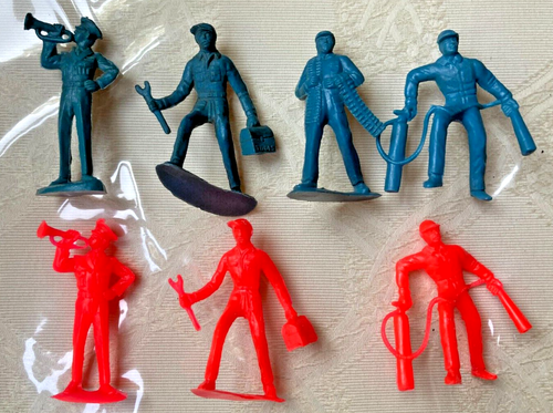 Vintage Tim-Mee Toys Processed Plastic 65mm U.S. Air Force Figures- Lot ...
