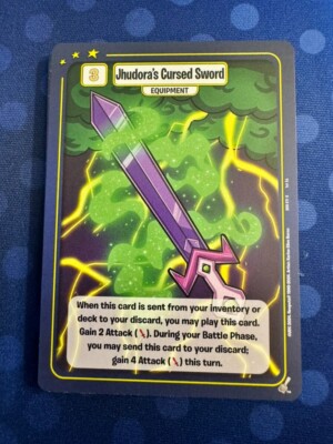 Neopets Battledome TCG Jhudora's Cursed Sword 1st Edition | eBay