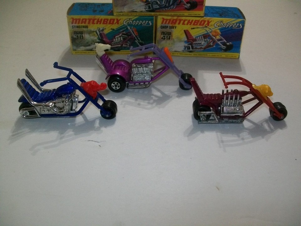 VINTAGE LOT OF 3 MATCHBOX SUPERFAST CHOPPERS MIB ( no. 38, 49 & 71 ) | eBay