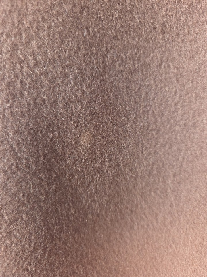 Golden Sable Marten Fur Trim Cashmere Blend Overcoat Rust Ochre Color ...