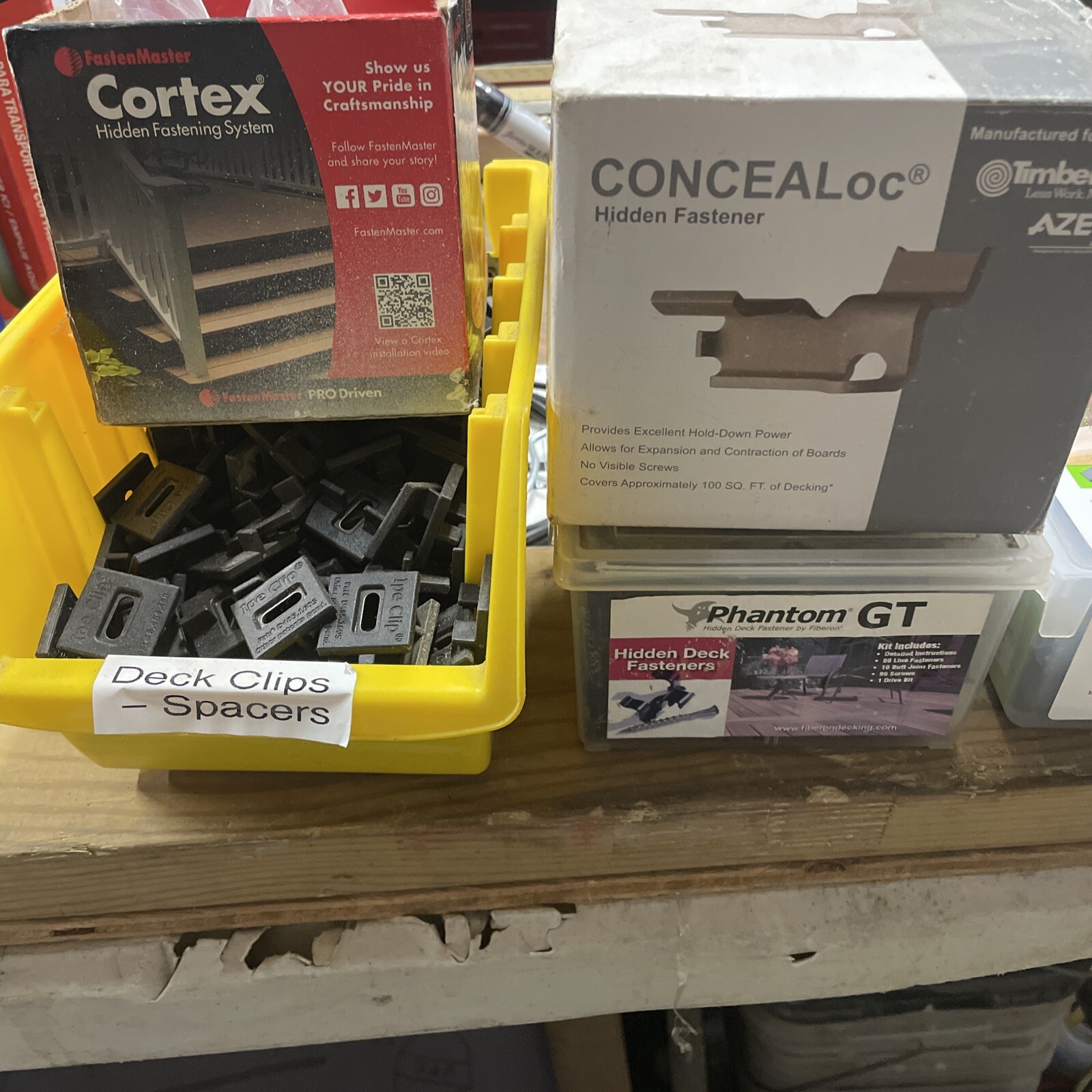 TREX Hideaway Deck Kits TREX Hidden Fasteners +Pre Set Screw Deck Clips ...