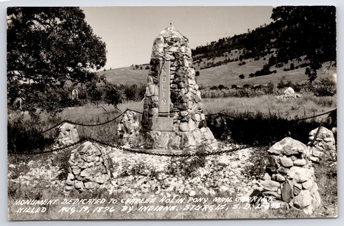 Sturgis SD~Charles Nolin Pony Express Mail Carrier Monument~Indians ...
