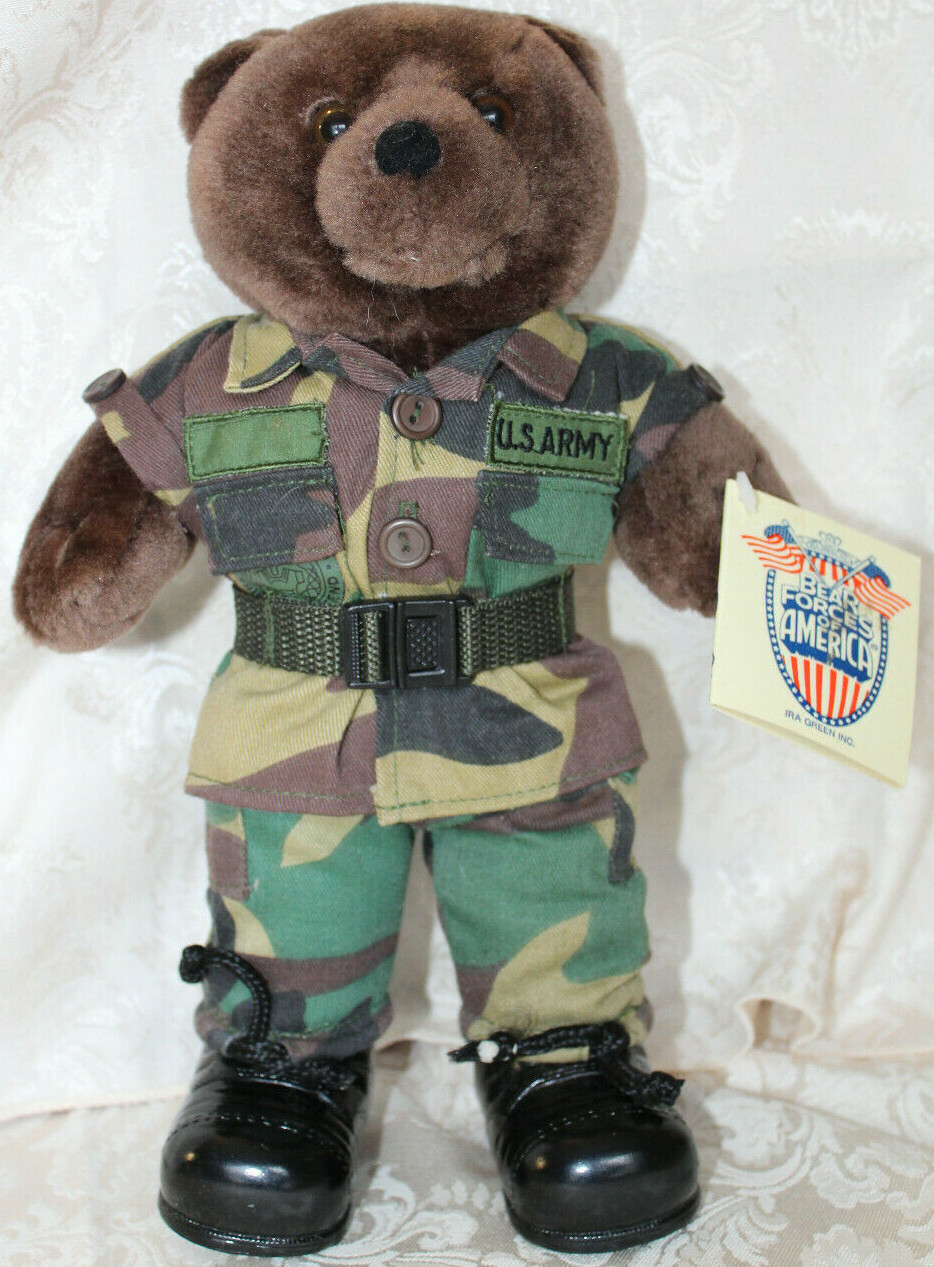 Bear Forces of America 10" Brown Army Drill Instructor Bear | eBay