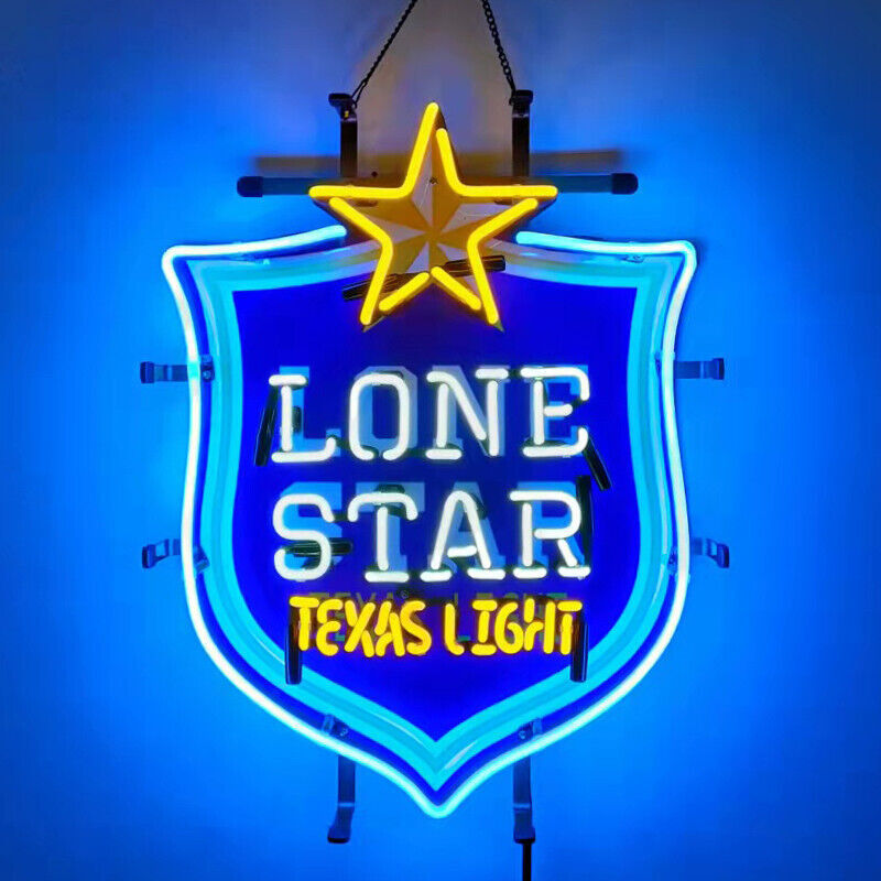 20"x15" Lone Star Texas Light Lamp Neon Sign With HD Vivid Printing ...