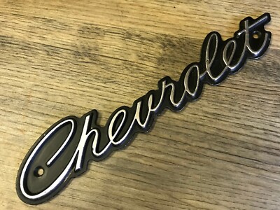 1965 65 CHEVROLET IMPALA USED GM GRILL SCRIPT EMBLEM OEM | eBay