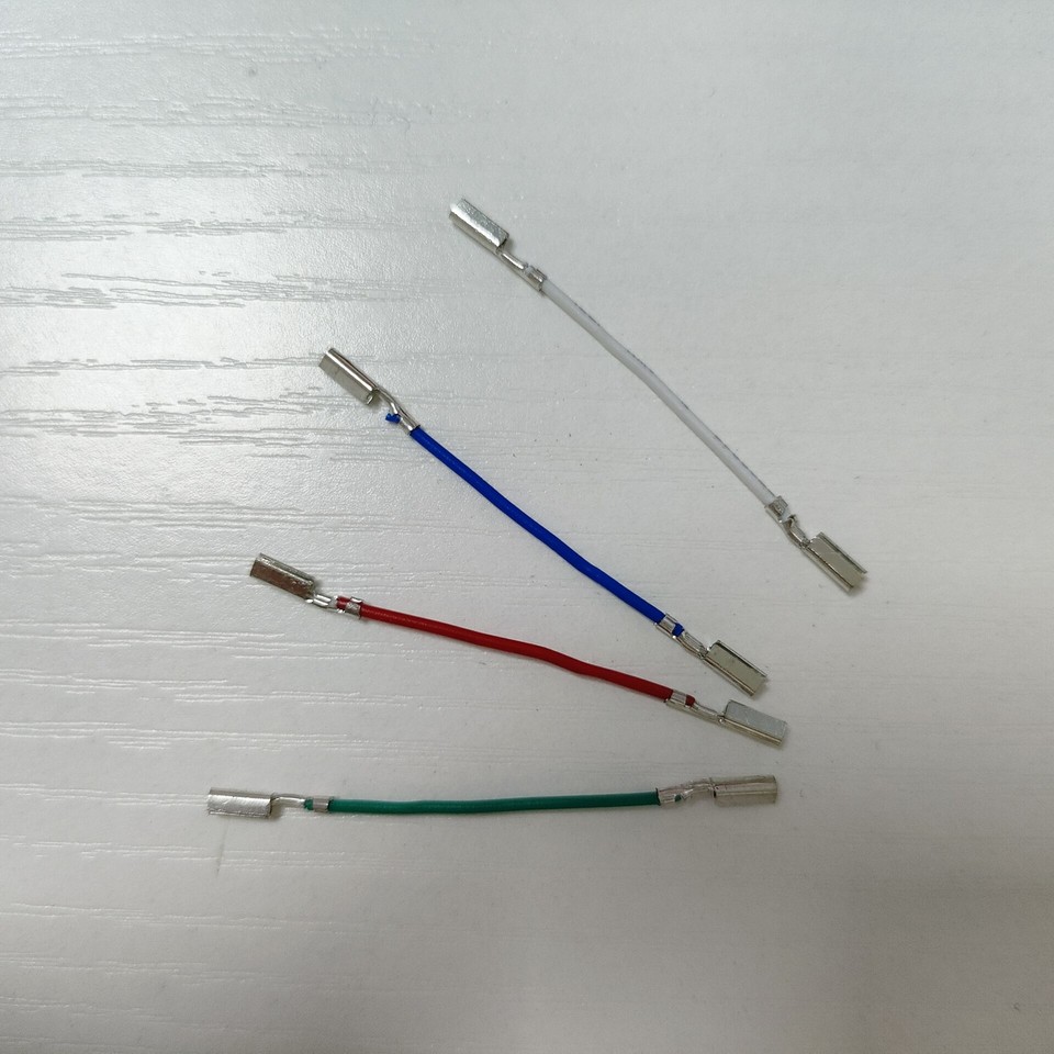 4PCS Silver Turntable Phono Cartridge Headshell Wires Leads Cables fits ...