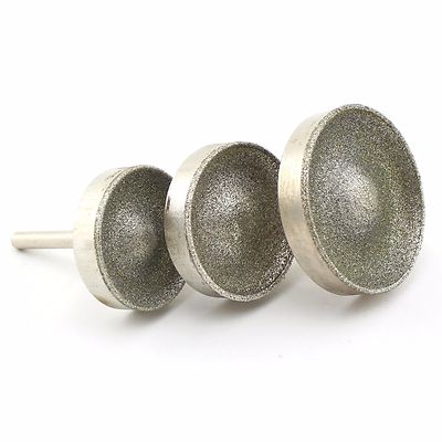 80 Grit 20-60mm Diamond Mounted Point WAVEFORM CONCAVE Head Grinding ...