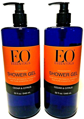 (2 pack) EO Essential Oils - CEDAR & CITRUS Shower Gel / Body Wash 32 ...