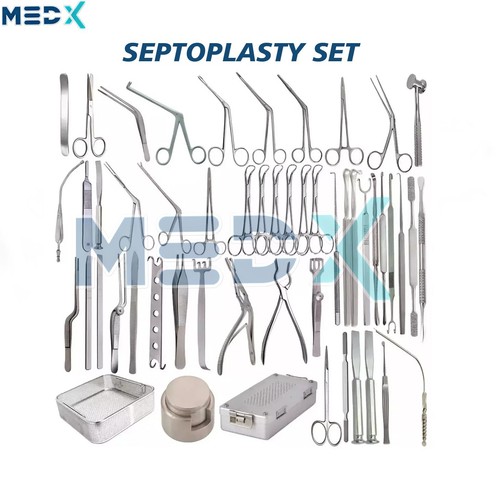 60 Pcs Septoplasty Set For Surgery to Correct Deviated Septum Nasal ...