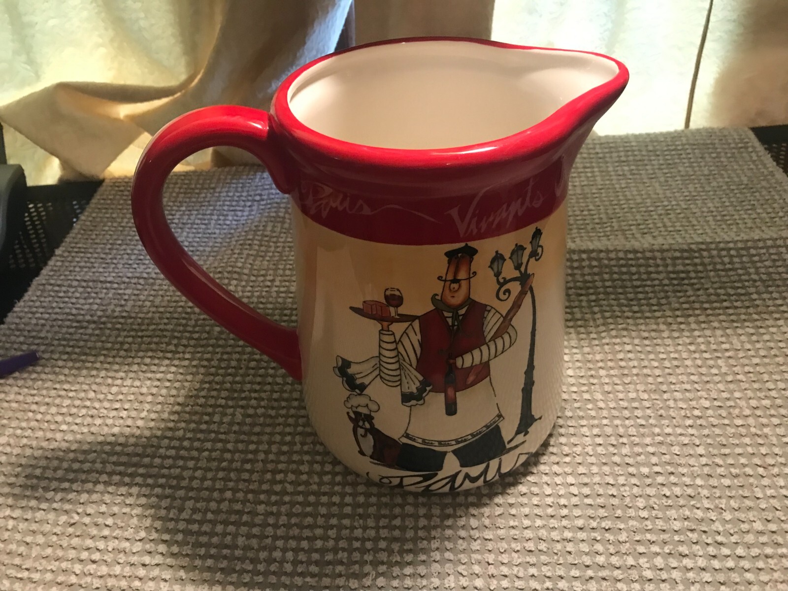 Certified International Jennifer Garant PARIS CHEFS W9 72709 Pitcher 8. ...