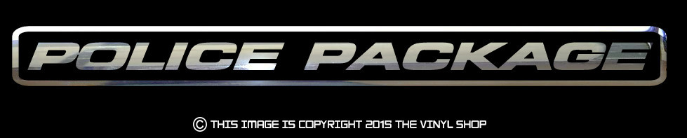 X1 CHROME "Police Package" Outlined Police Car Package Viny Decal P71 ...