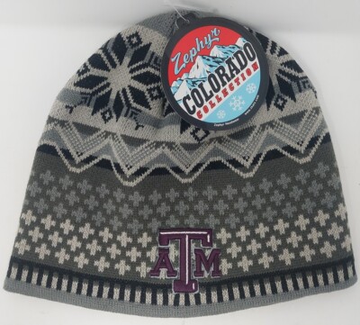 Texas A&M Knit Beanie Toboggan Hat ATM Zephyr Headwear Colorado ...