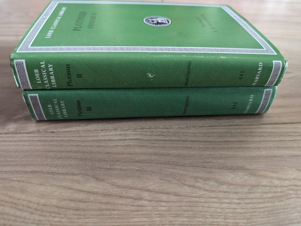 Plotinus Ennead II & III A.H. Armstrong Loeb Classical Library 2nd Ed ...