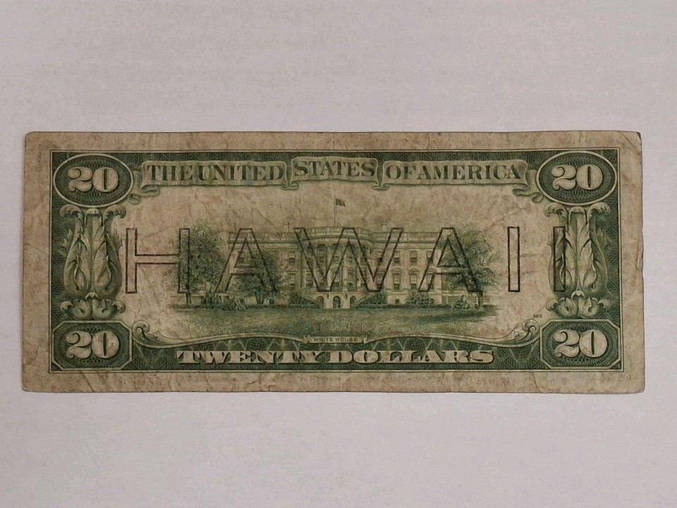 1934 A $20 Hawaii Overprint Emergency Issue WWII Note | eBay
