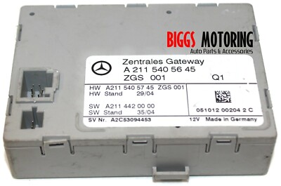 2003-2006 Mercedes Benz W211 E320 Central Gateway Control Module A 211 ...