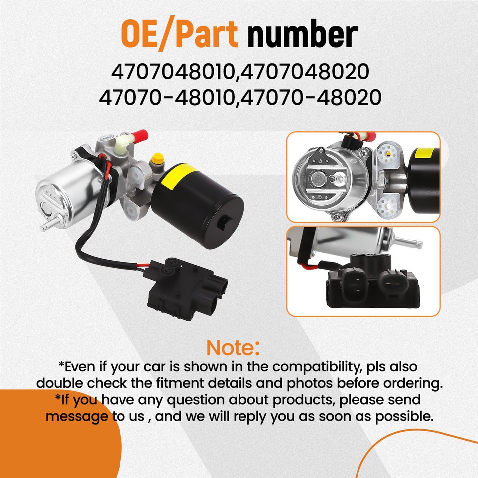 ABS Pump Brake Booster Motor For TOYOTA Highlander LEXUS RX450h 47070 ...