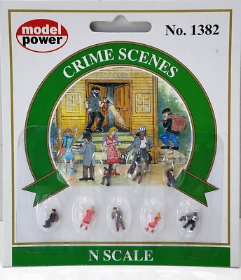 N Scale Model Power Figures 'Crime Scenes' Item #1382 | eBay