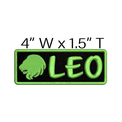 Leo Zodiac Sign Patch Embroidered Iron-on DIY Applique | eBay