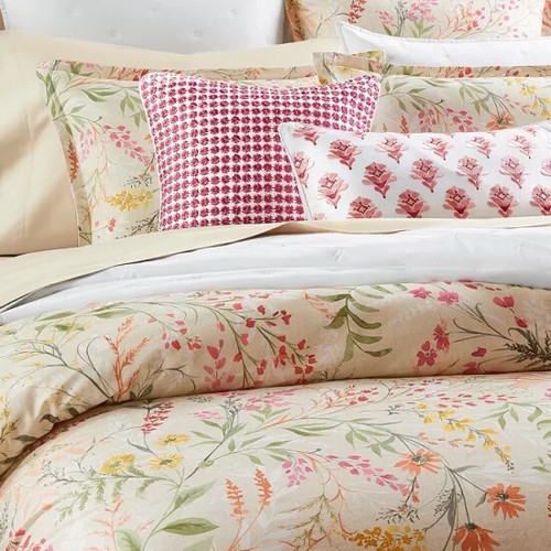 $350 NEW Sky 3 PC SET Autumn Posies Comforter Duvet Cover + 2 Shams ...