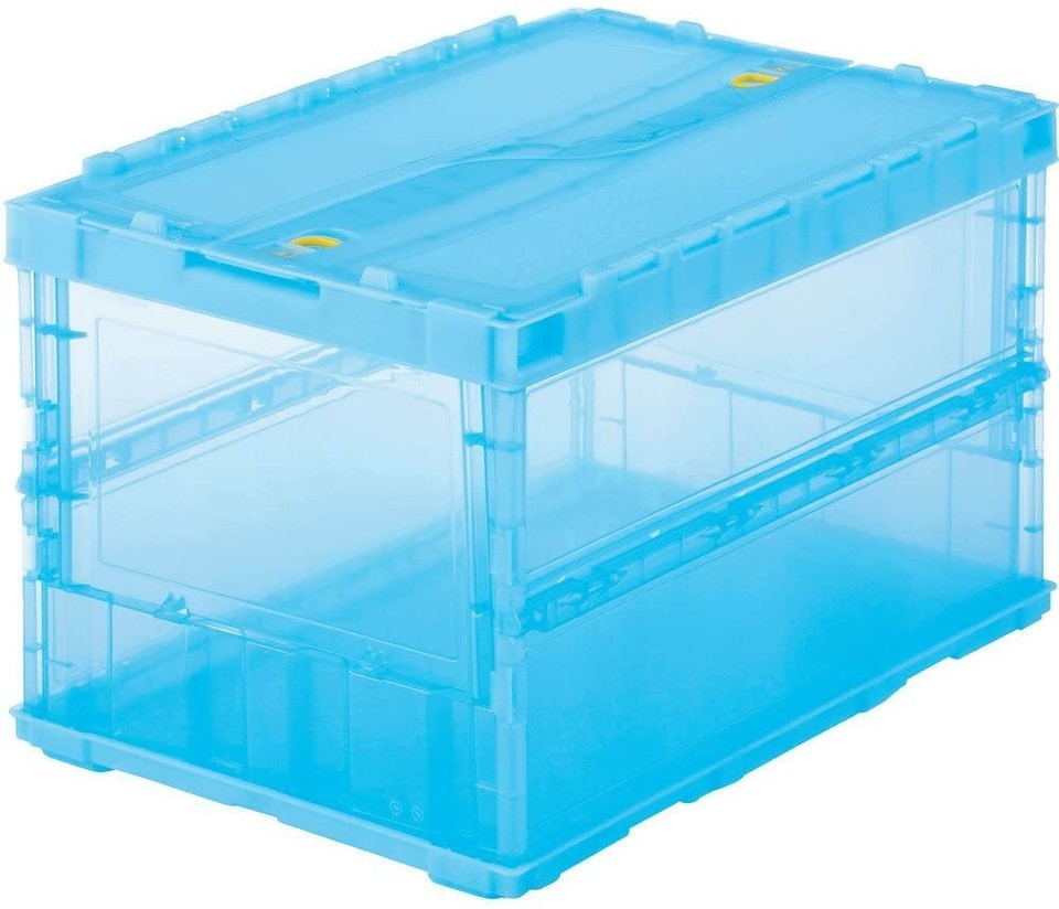 TRUSCO Danboard Folding Container Strage Box Case 51.3L With lock＆lid ...