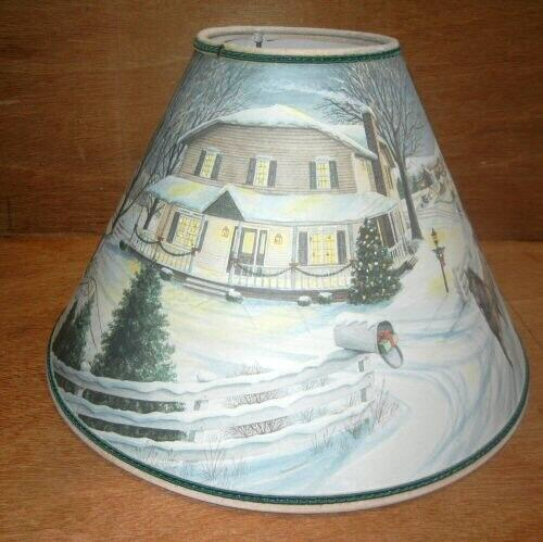 12" LAMP SHADE J F CLAEYS HOMESTEAD SHOPPE INC SLIP-ON LAMP'S GLASS ...