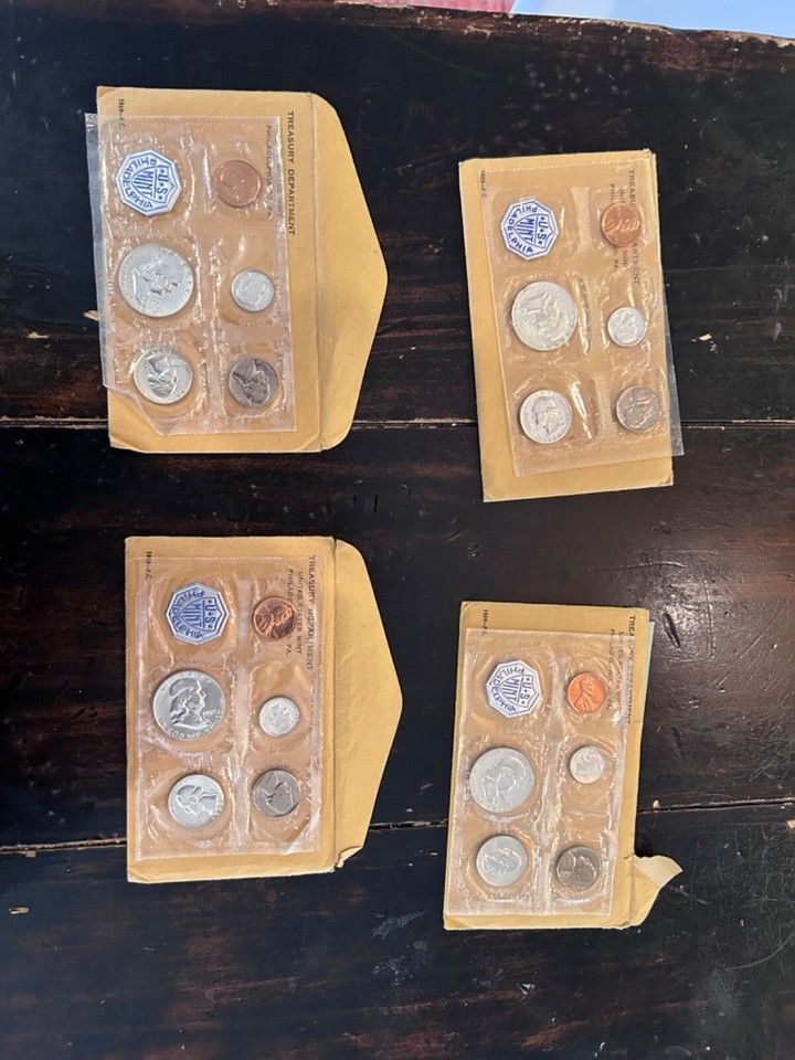 1959 Proof Set US Mint Original Envelope COA Silver Coin Lot MQ | eBay