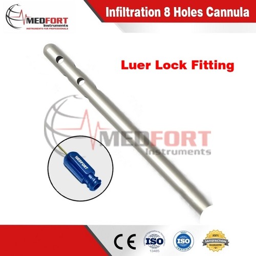 Infiltration 8 Holes Luer Lock Cannula, Liposuction Cannulas, Plastic ...