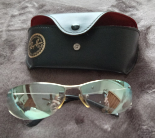 RAY-BAN RB3179 Top Bar Men's Silver Tone Mirrored Sunglasses- 63[ ]15 ...