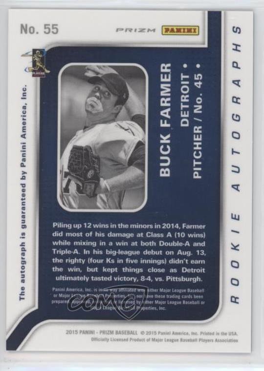 2015 Panini Prizm Red Power 58/125 Buck Farmer #55 Rookie Auto RC 9xu ...