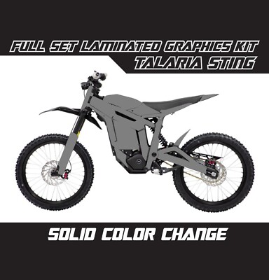 TALARIA STING Solid Color Change Gray Graphics Stickers Kit Wrap Skin Decals Set | eBay