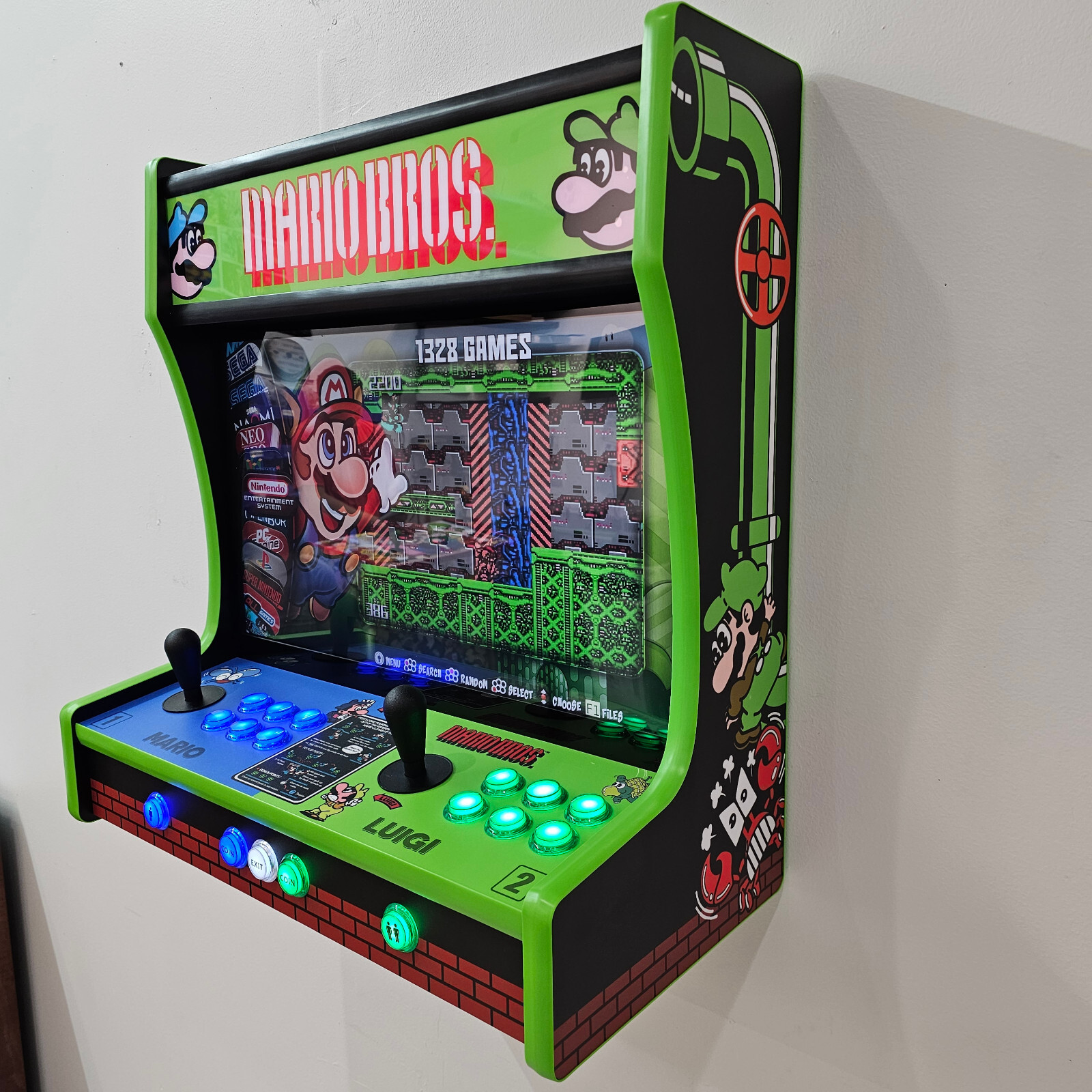 Mario Bros Themed Wall Mountable Arcade Machine | eBay