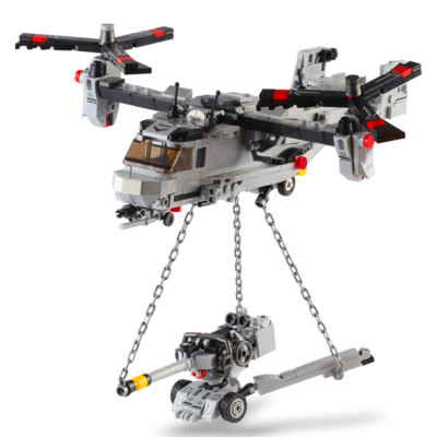 USAF Bell Boeing V-22 Osprey Plane helicopter chopper with cannon ...