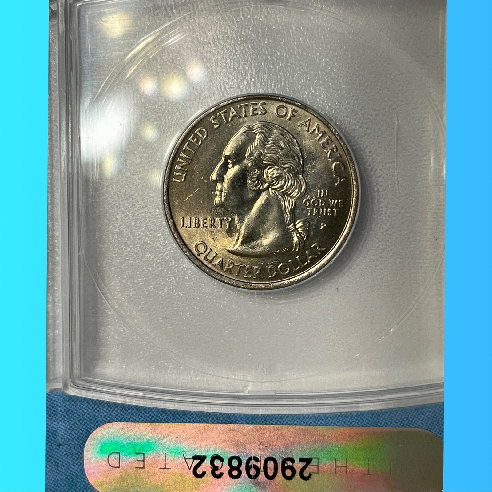 2005-P Kansas Quarter Detached Leg .Error Coin ANACS MS-65-Top Pop Rare ...