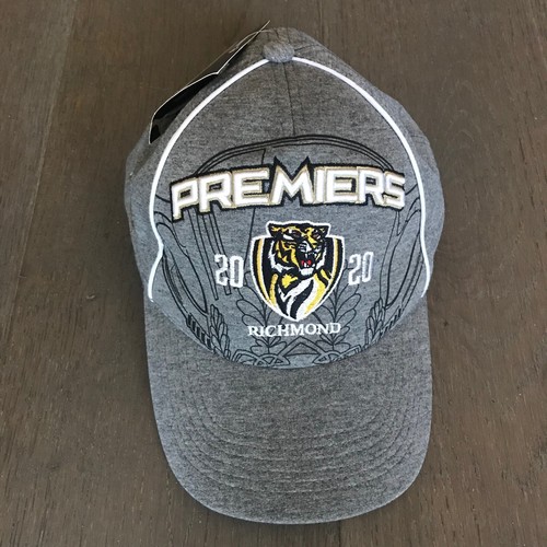 New Richmond Tigers 2020 AFL Premiers Cap ProStar Grey Polyester NWT ...
