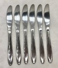 Vintage MCM Stegor Stainless Flatware Silverware 6" Butter Knives x 6 ...