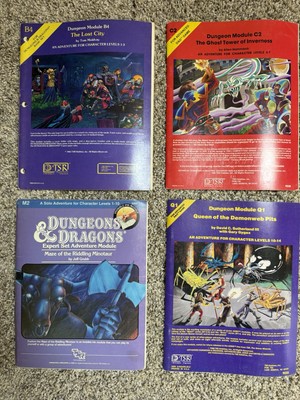 Dungeons & Dragons 8 Vintage Modules Early 1980s Excellent Condition ...