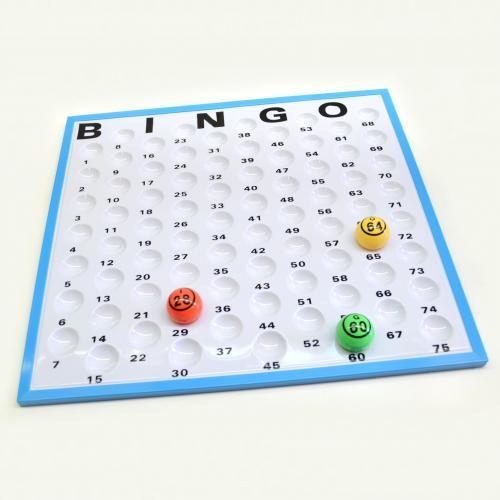 BINGO CAGE - RED 15" W/75 BALLS TABLE TENNIS MASTERBOARD AND 10 SHUTTER ...