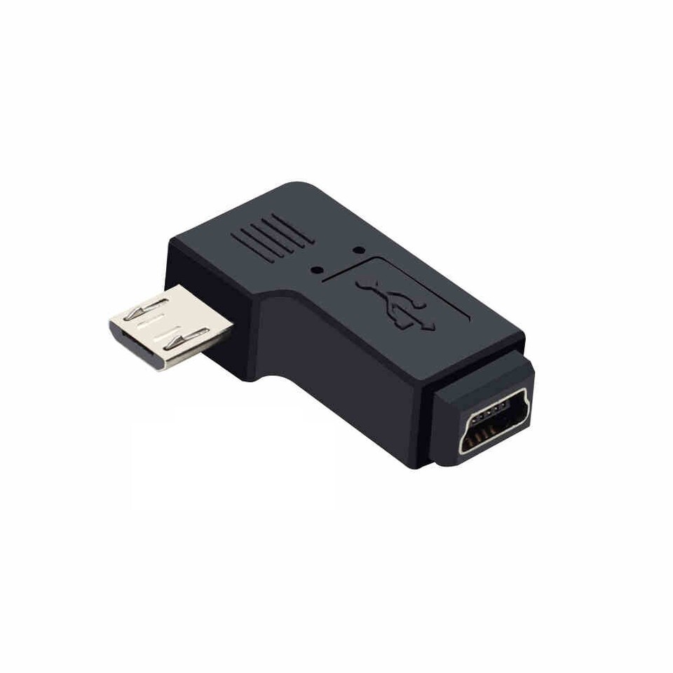 Mini USB to Micro USB Adapter Converter Type-C to Micro Left / Right ...