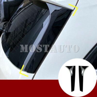 For Benz B-Class W246 Black Rear Window Spoiler Side Wing Trim Cover ...