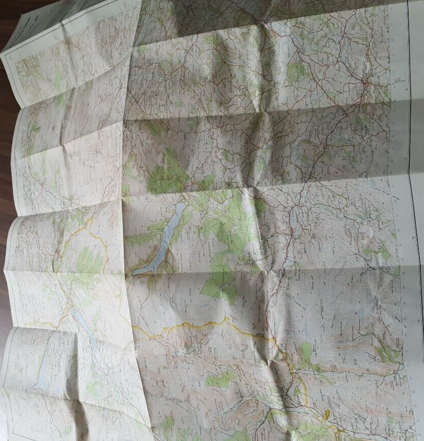 1974 Ordnance Survey First Series Bala And Lake Vyrnwy (incl Corwen ...