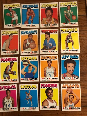 Walt Simon 1971-1972 Topps Basketball (Sale Is For Card In Title) (3808 ...