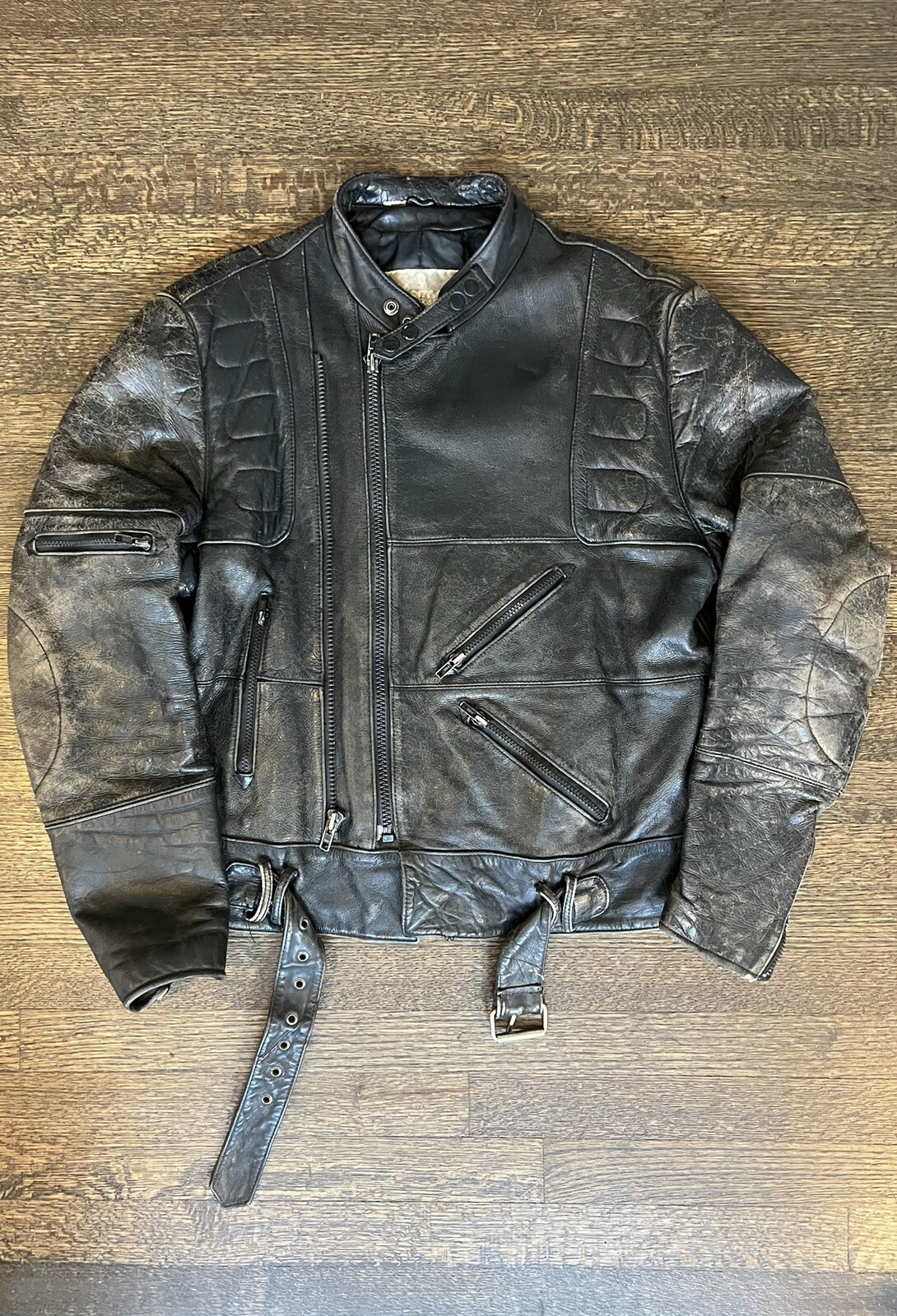 1970s Wilsons Vintage leather jacket Motorcycle Jacke… - Gem