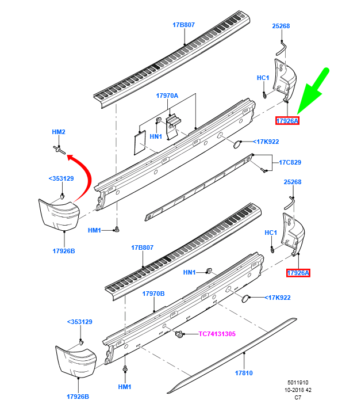Ford Transit MK1 Rear Bumper Right Side End Cap 1466342 NEW | eBay