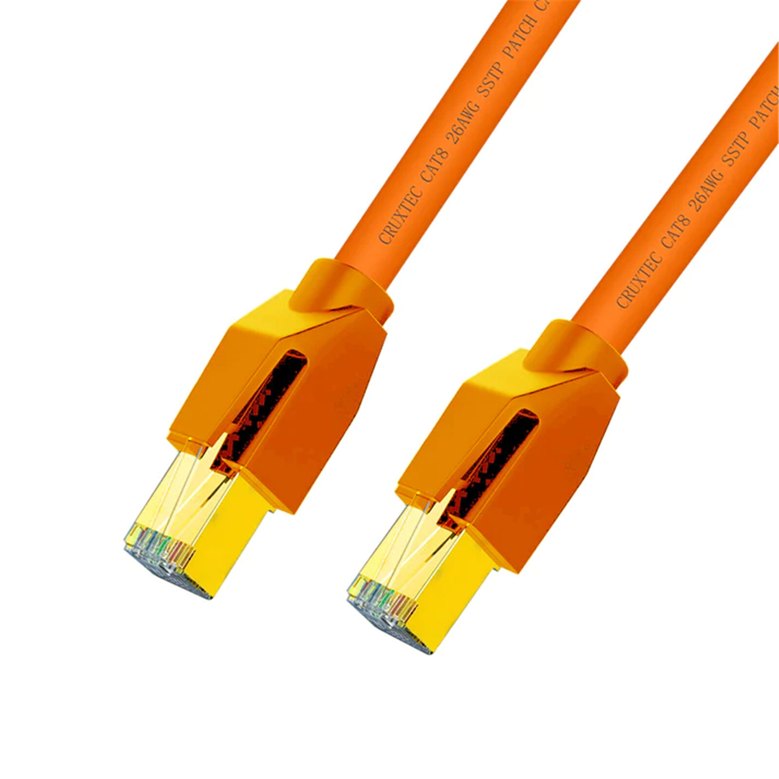 Cruxtec 5m Cat8 Ethernet Cable - Orange Color 40Gb/ SFTP Triple ...
