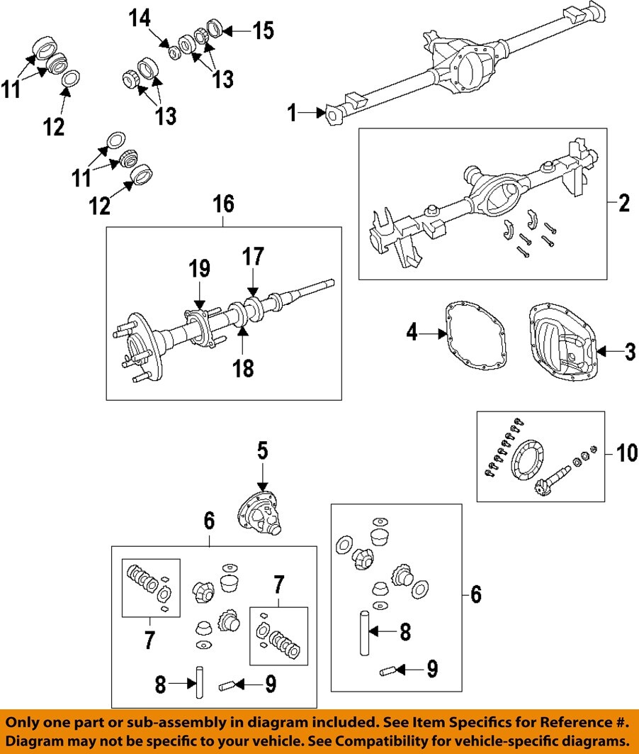 CHRYSLER OEM 18-20 Wrangler Rear Suspension Axle Housing-Axle Shaft ...