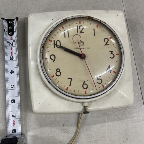 Vintage 7.25" MCM GE Electric Wall Clock 2H20 General Electric - RUNS ...