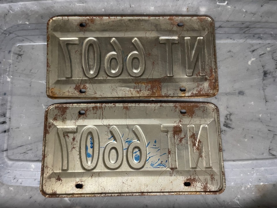 ILLINOIS LICENSE PLATE PAIR OF LICENSE PLATES BICENTENNIAL 1776 1976 NT ...