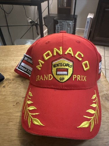 Grand Prix Monaco Monte Carlo Vintage Automobile Adult Cap Hat 58 Mens ...
