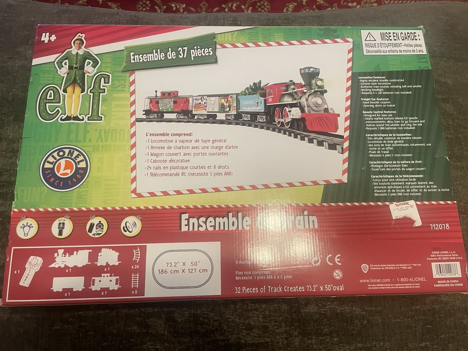 Christmas Movie Elf Buddys Train Limited Edition Lionel 712078 Steam ...