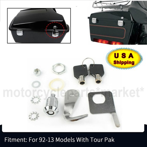 For Harley Touring Electra Glide Ultra Classic 92-13 Tour-Pak Pack Lock ...
